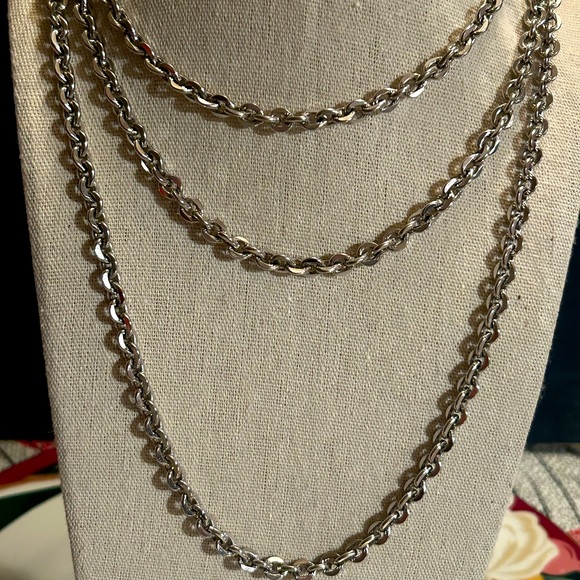 Crown Trifari | Jewelry | Vintage Crown Trifari Silver Tone 54 Layering ...